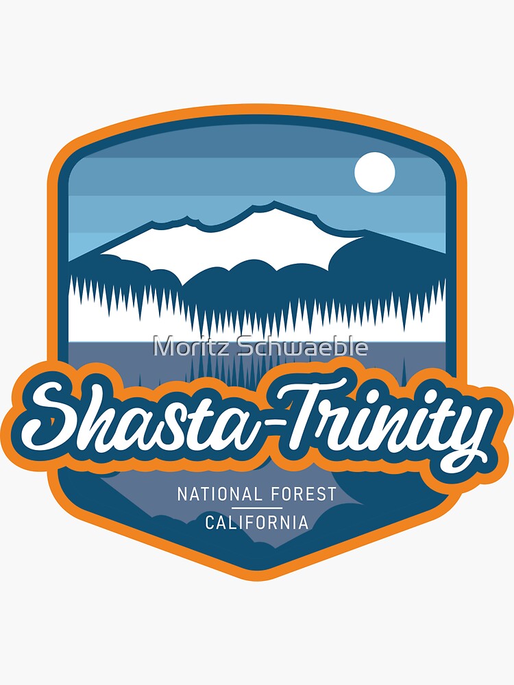 "Shasta Trinity National Forest – California" Sticker for Sale by ...