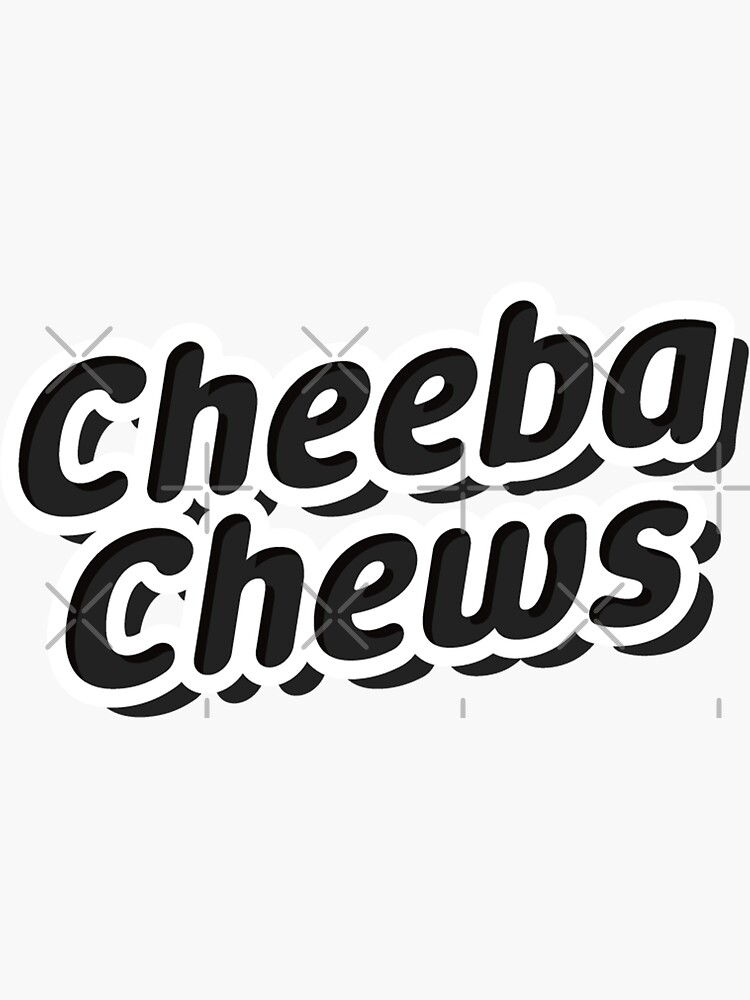 "Cheeba chews" Sticker for Sale by psych-apparel | Redbubble
