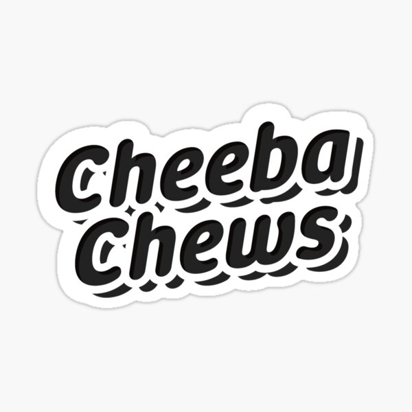"Cheeba chews" Sticker for Sale by psych-apparel | Redbubble