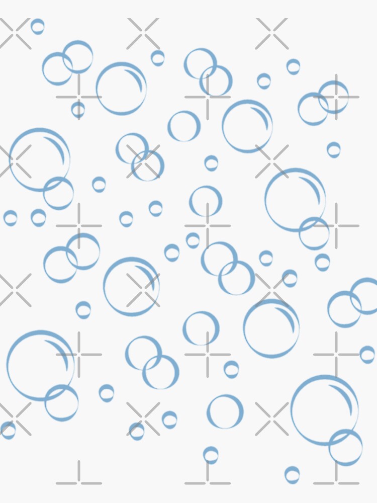 "Water bubbles" Sticker for Sale by Shaguftazz | Redbubble