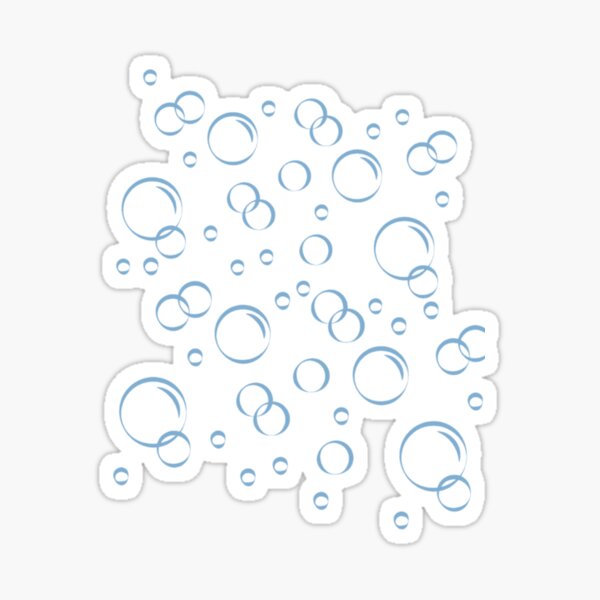 "Water bubbles" Sticker for Sale by Shaguftazz | Redbubble