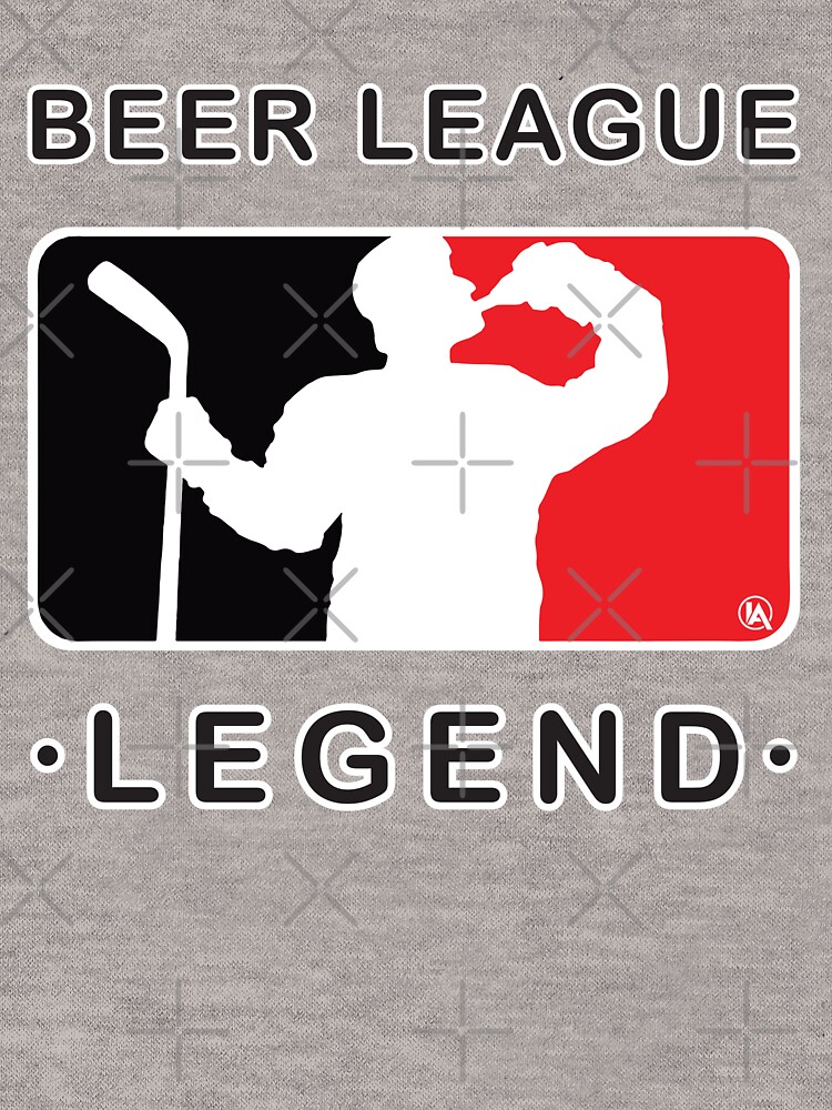"BEER LEAGUE LEGEND" Essential T-Shirt for Sale by InkableApparel ...