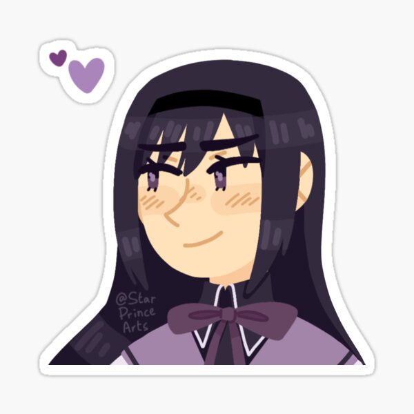 "Homura Akemi" Sticker for Sale by VarianDraws | Redbubble