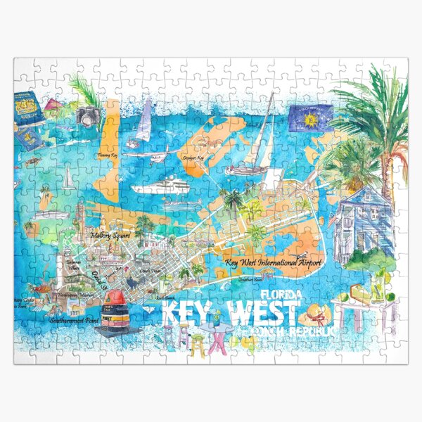 Key West Florida Attractions Map