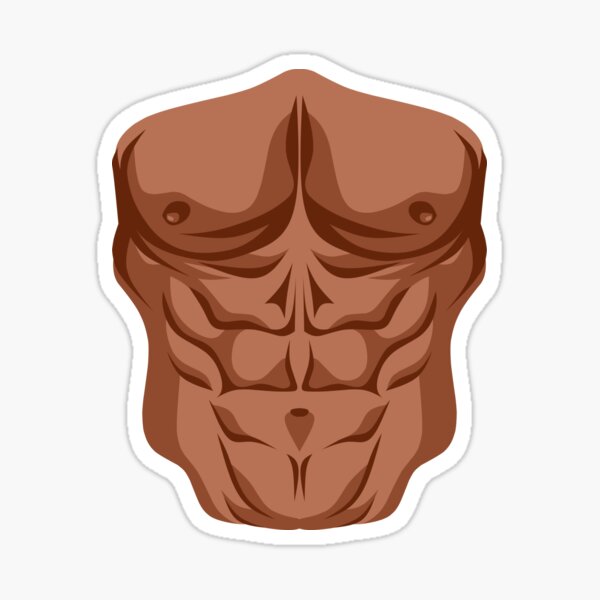 "Cool Six Pack ABS For Man" Sticker for Sale by nickardi | Redbubble