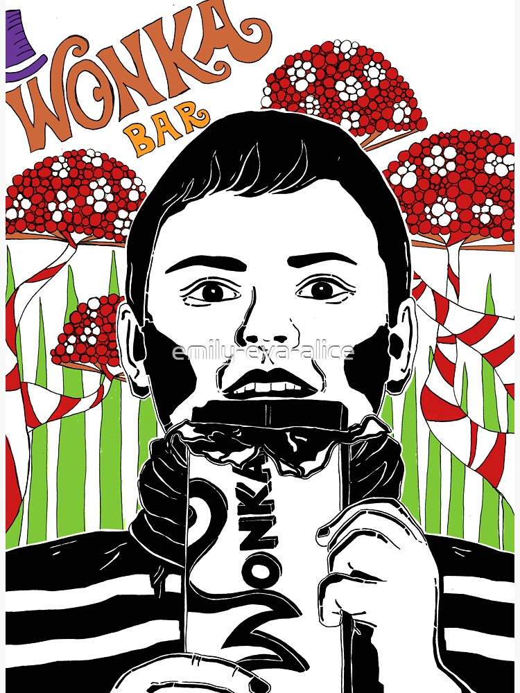 "Augustus Gloop" Sticker for Sale by emily-eva-alice | Redbubble