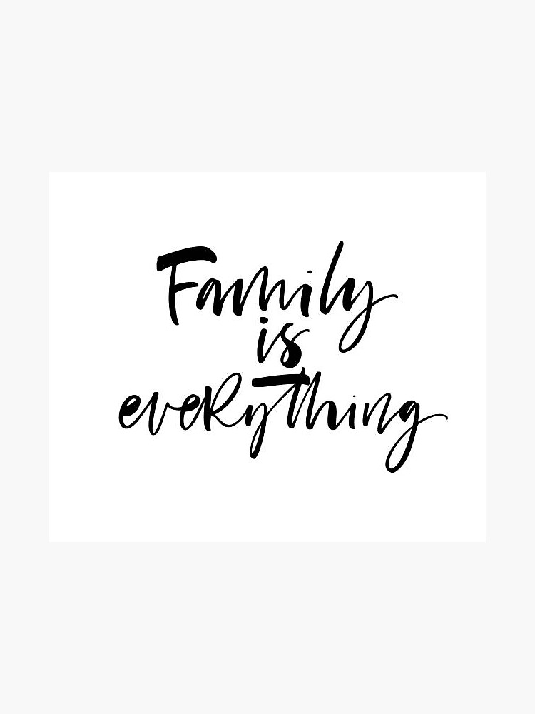 "FAMILY FIRST" Sticker for Sale by RupjyotiArt | Redbubble