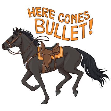 "Here comes Bullet" Sticker for Sale by CMS-artworks | Redbubble