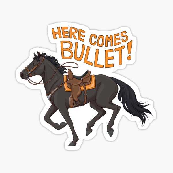 "Here comes Bullet" Sticker for Sale by CMS-artworks | Redbubble