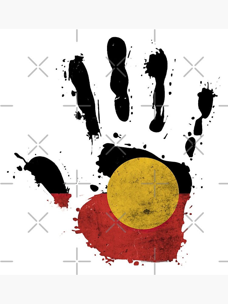"Aboriginal Flag Hand" Art Print for Sale by FirasChakroun | Redbubble