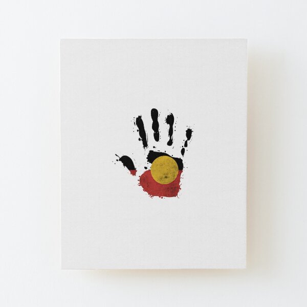 Aboriginal Flag Hand Wall Art | Redbubble