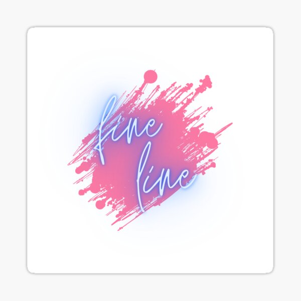 "Fine Line Sticker" Sticker for Sale by Nytren | Redbubble