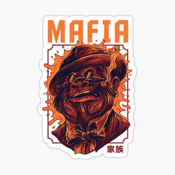 "MAFIA" Sticker for Sale by nothingspeciale | Redbubble