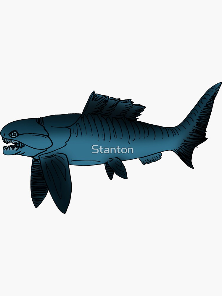 "Dinichthys" Sticker by Stanton | Redbubble