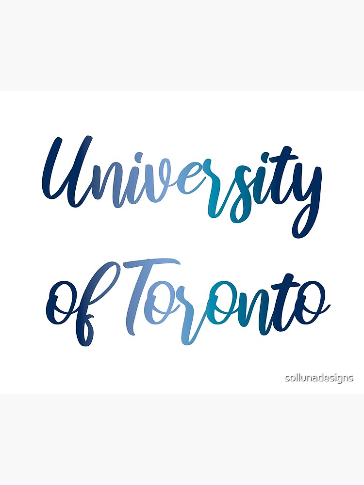 "University Of Toronto Colorful Gradient Handwriting Calligraphy ...