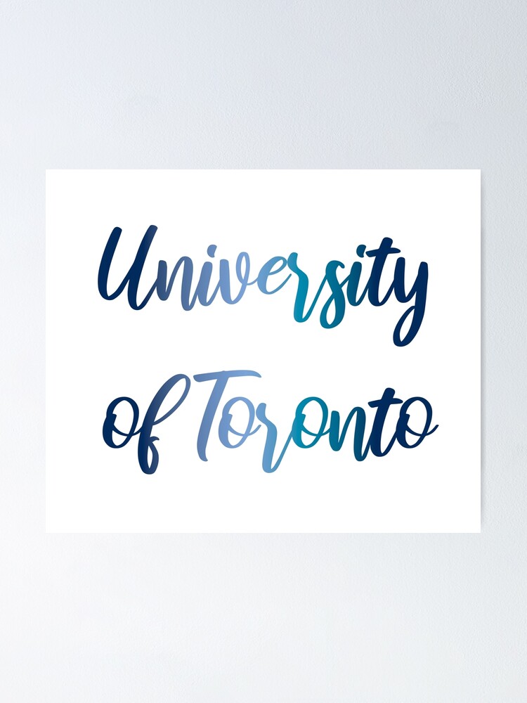 "University Of Toronto Colorful Gradient Handwriting Calligraphy ...