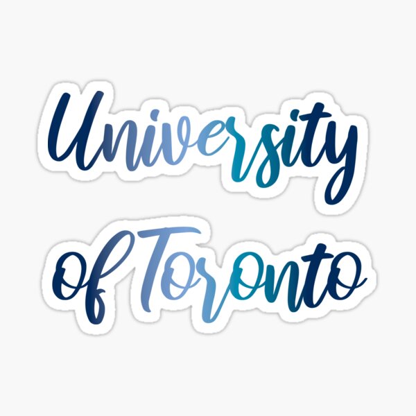 "University Of Toronto Colorful Gradient Handwriting Calligraphy ...