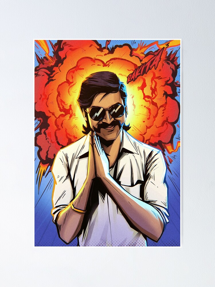 "Dhanush " Poster for Sale by robinartfx | Redbubble