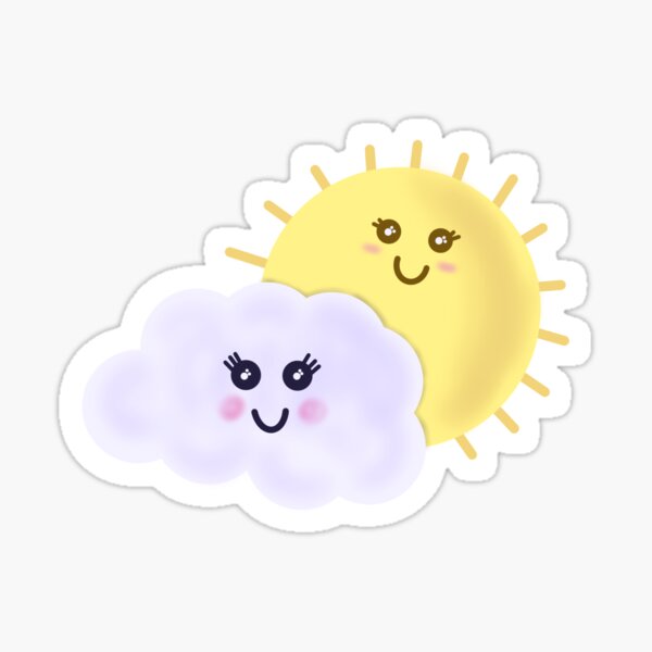 "Sun Cloud" Sticker for Sale by andieb13 | Redbubble
