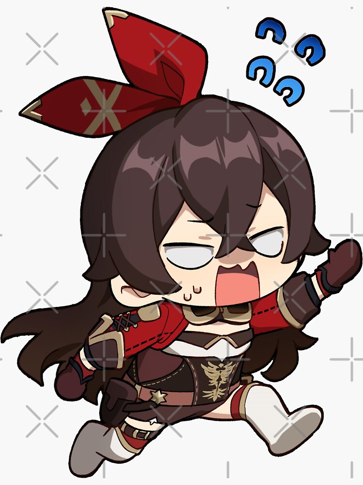Pegatina «Amber Genshin Impact Chibi» de milkqtea | Redbubble