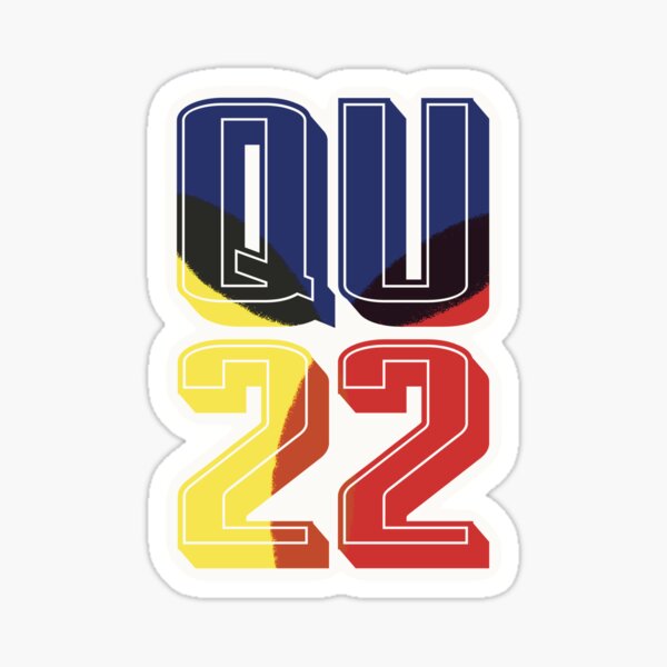 "QU Class of ‘22" Sticker for Sale by artbypvh | Redbubble