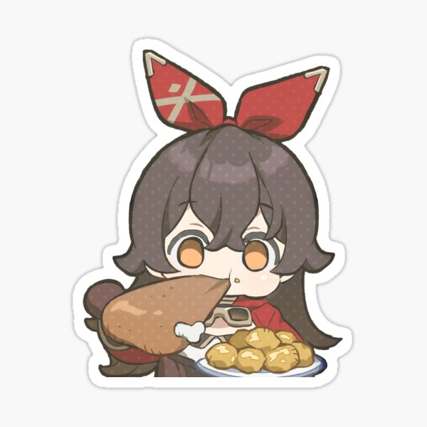 "Amber Genshin Impact Chibi" Sticker by milkqtea | Redbubble