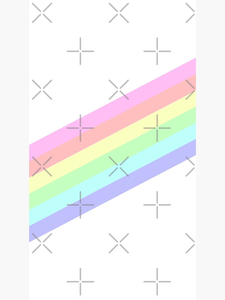 "Slanted pastel rainbow" Poster by brichardson2 | Redbubble