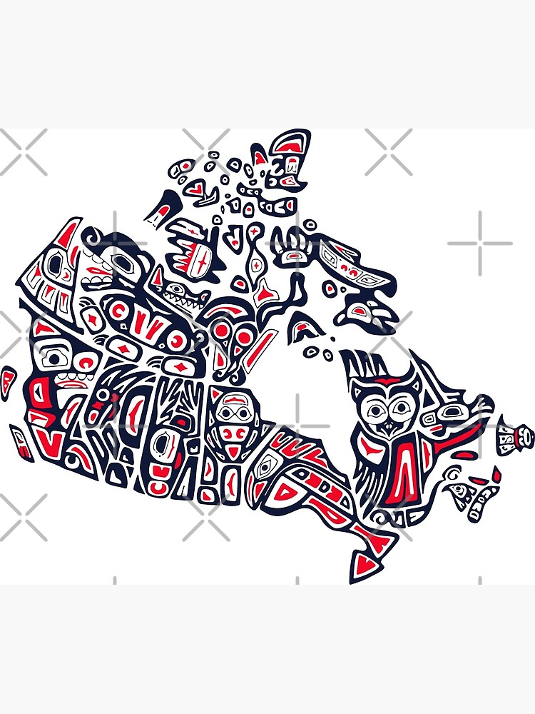 Native Map of Canada - Indigenous CANADA Premium Matte Vertical Poster ...