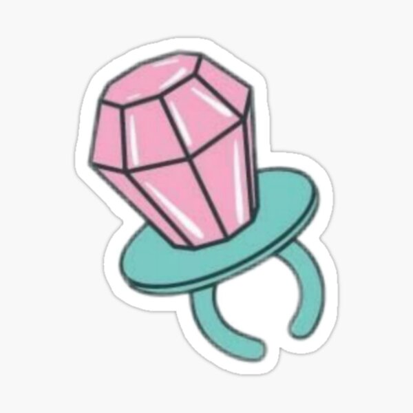 "Ring pop" Sticker for Sale by lil-lemonade | Redbubble