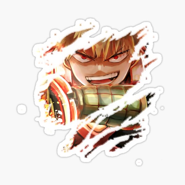 "Bakugo" Sticker for Sale by DEADWEIGHTS | Redbubble