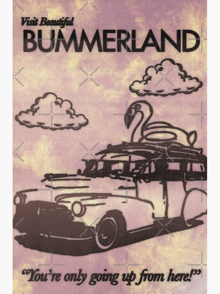 "ajr bummerland inspired" Sticker for Sale by whoevenisemily | Redbubble
