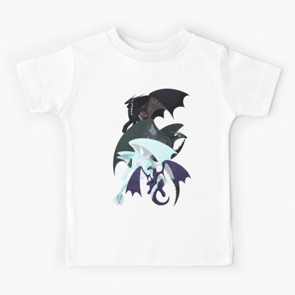 "Wings of Fire - Whiteout, Arctic, Foeslayer, Darkstalker" Kids T-Shirt ...