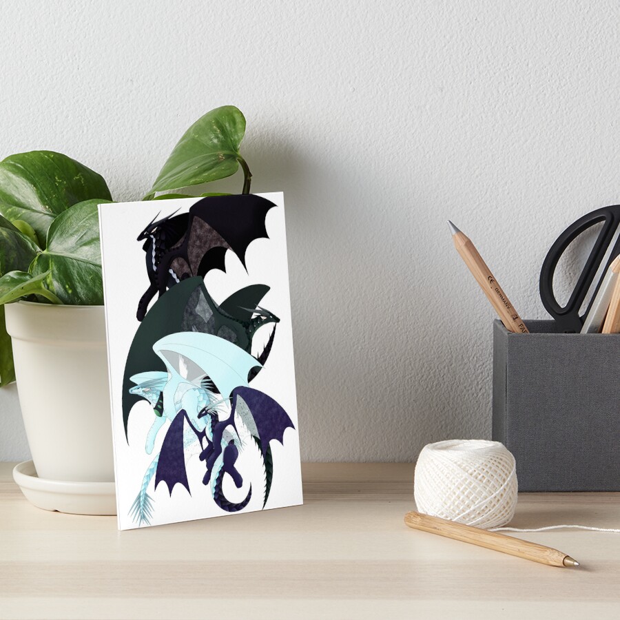 "Wings of Fire - Whiteout, Arctic, Foeslayer, Darkstalker" Art Board ...