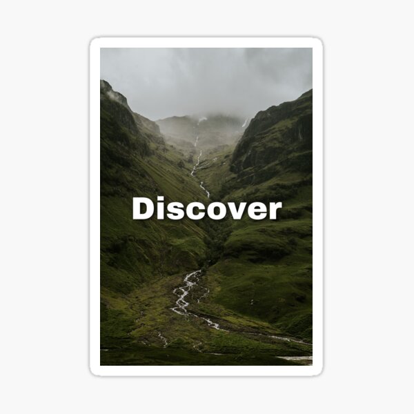 "Discover" Sticker for Sale by Rb-insta | Redbubble