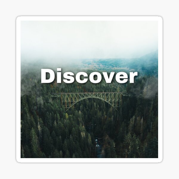"Discover" Sticker by Rb-insta | Redbubble