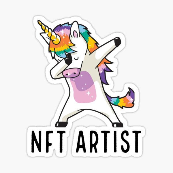 " Nft artist dab" Sticker for Sale by Creativeemily | Redbubble