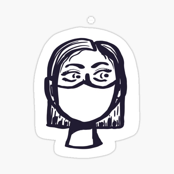 "Looking" Sticker by Mollys-Doodles | Redbubble
