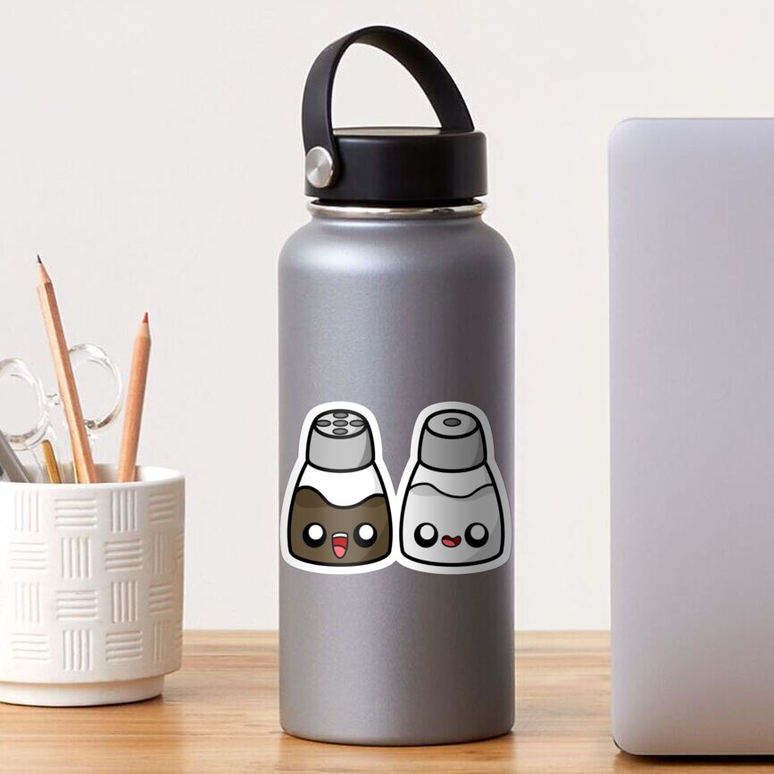 "Cute Cartoon Salt and Pepper|| Chef || Kitchen || Cook" Sticker for ...