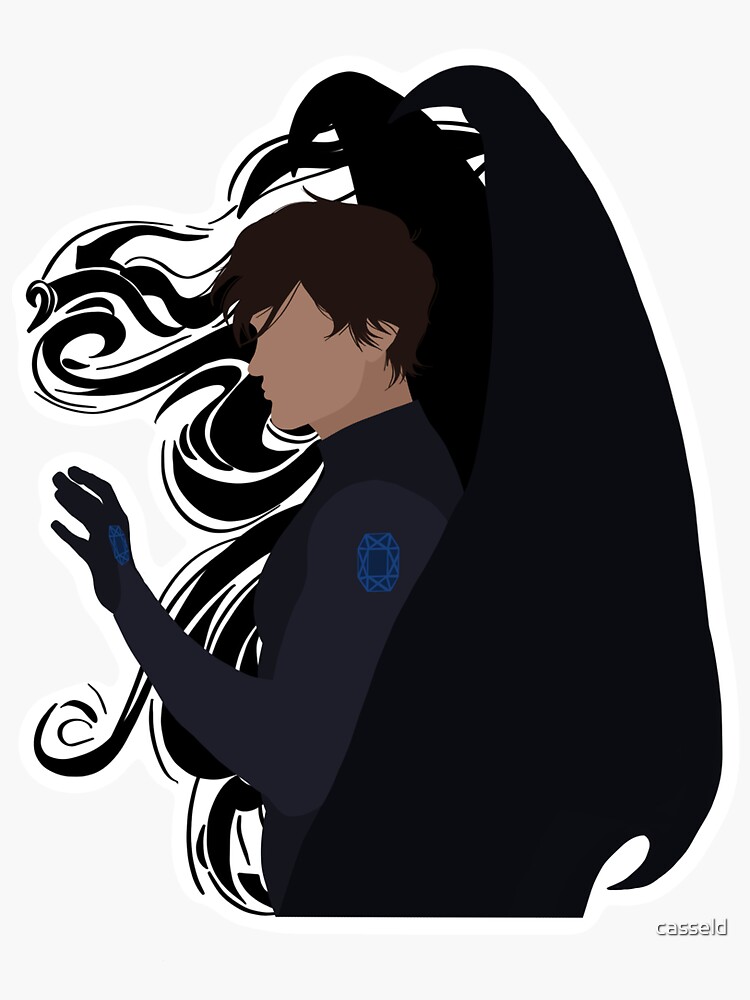 "Azriel Outline" Sticker for Sale by casseld | Redbubble