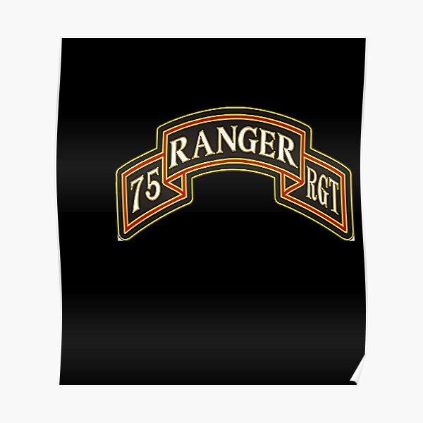 "US Army Ranger 75th Regiment" Poster for Sale by marianvg3ma | Redbubble