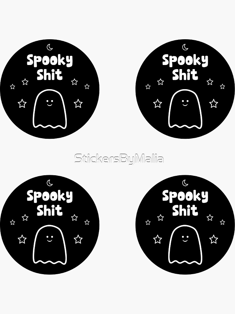 "Spooky Shit Ghost Mini Pack" Sticker for Sale by StickersByMalia ...