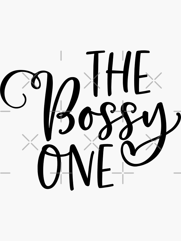 "The bossy one, bridesmaid, wedding, bachelorette party" Sticker for ...