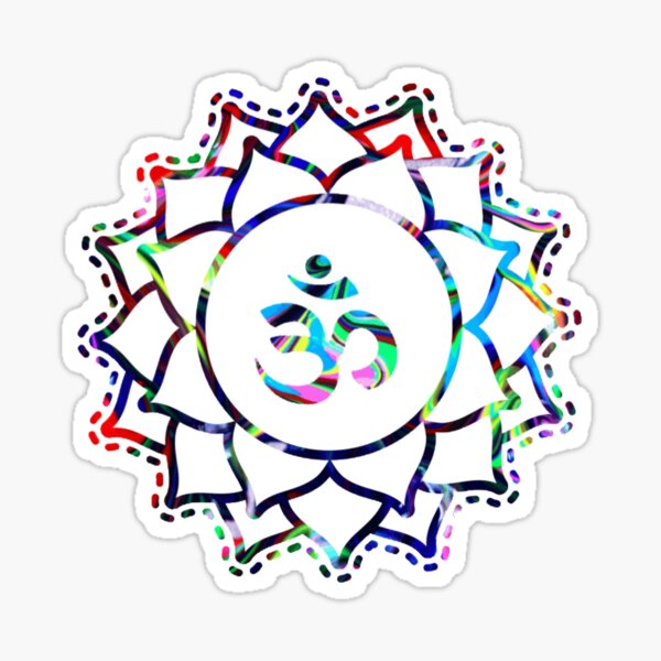 "Rainbow Om Chakra" Sticker for Sale by FarmersCottage | Redbubble