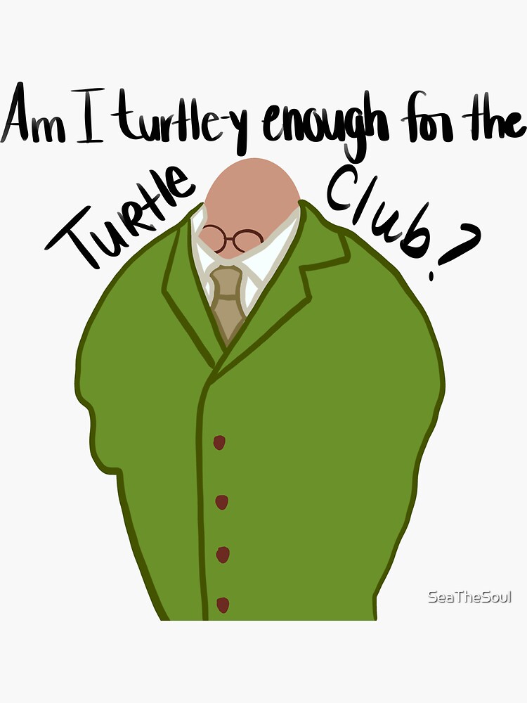 "Turtle Club" Sticker for Sale by SeaTheSoul | Redbubble