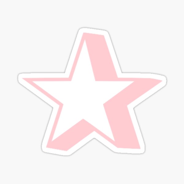 "light pink star" Sticker for Sale by O-Haas | Redbubble