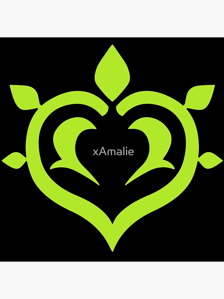 "Dendro Logo Genshin" Photographic Print for Sale by xAmalie | Redbubble