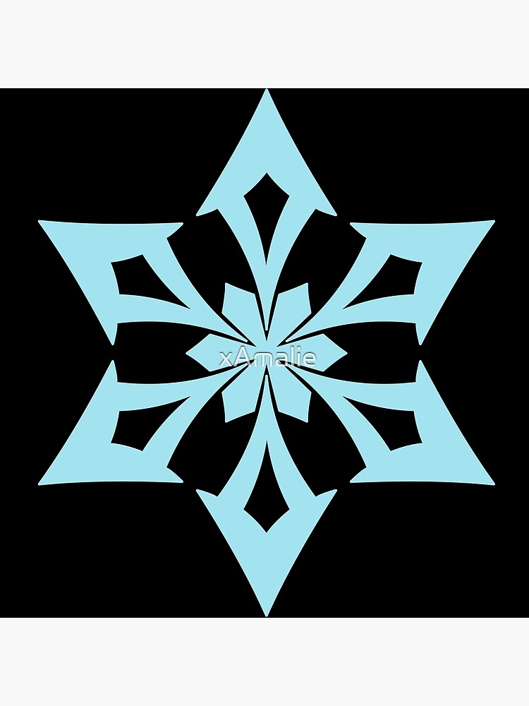"Cryo Logo Genshin" Art Print by xAmalie | Redbubble