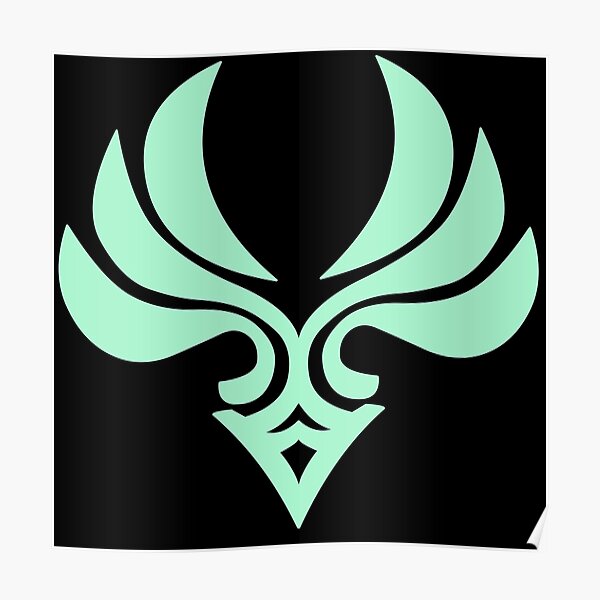 "Anemo Logo Genshin" Poster for Sale by xAmalie | Redbubble
