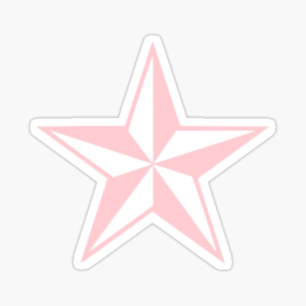 "light pink star" Sticker for Sale by O-Haas | Redbubble