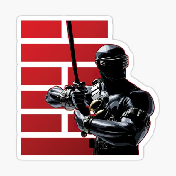 "Gi Joe Arashikage Snake Eyes " Sticker for Sale by bert7397 | Redbubble